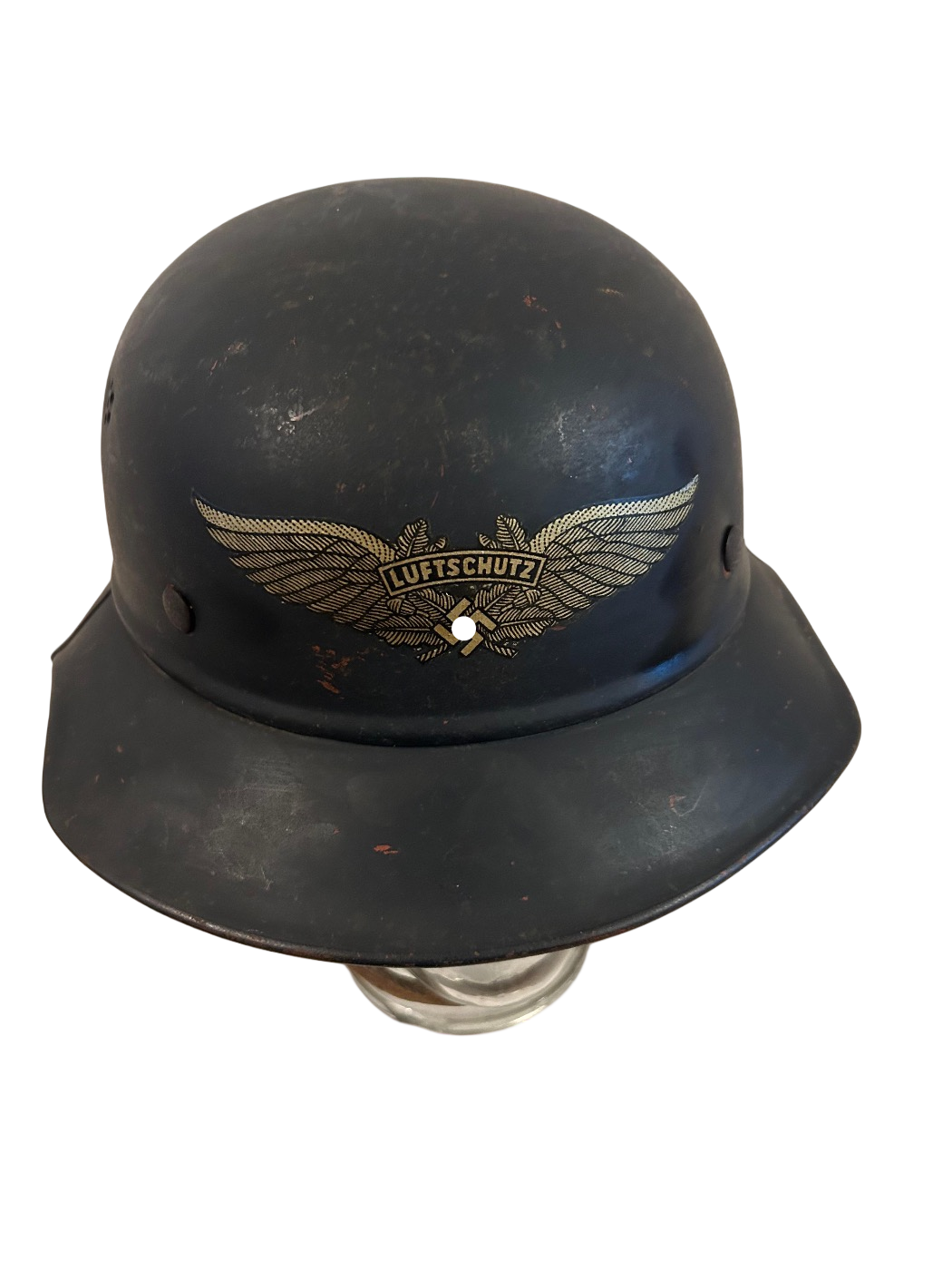 Duitse Luftschutz helm WW2 – Hasenbos Militaria